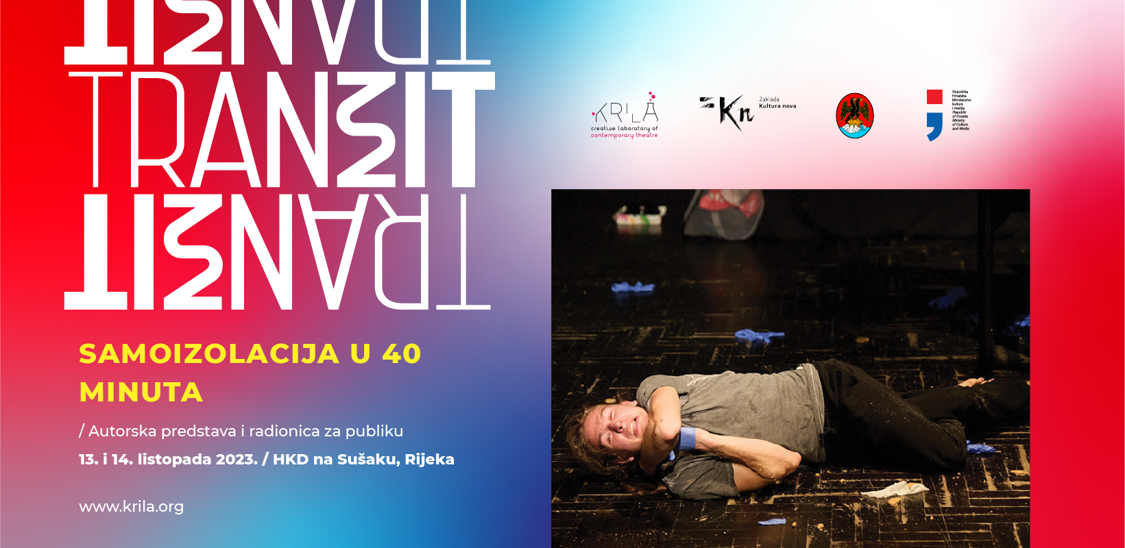 „Samoizolacija u 40 minuta“ - predstava i radionica Jure Ruže - MojaRijeka