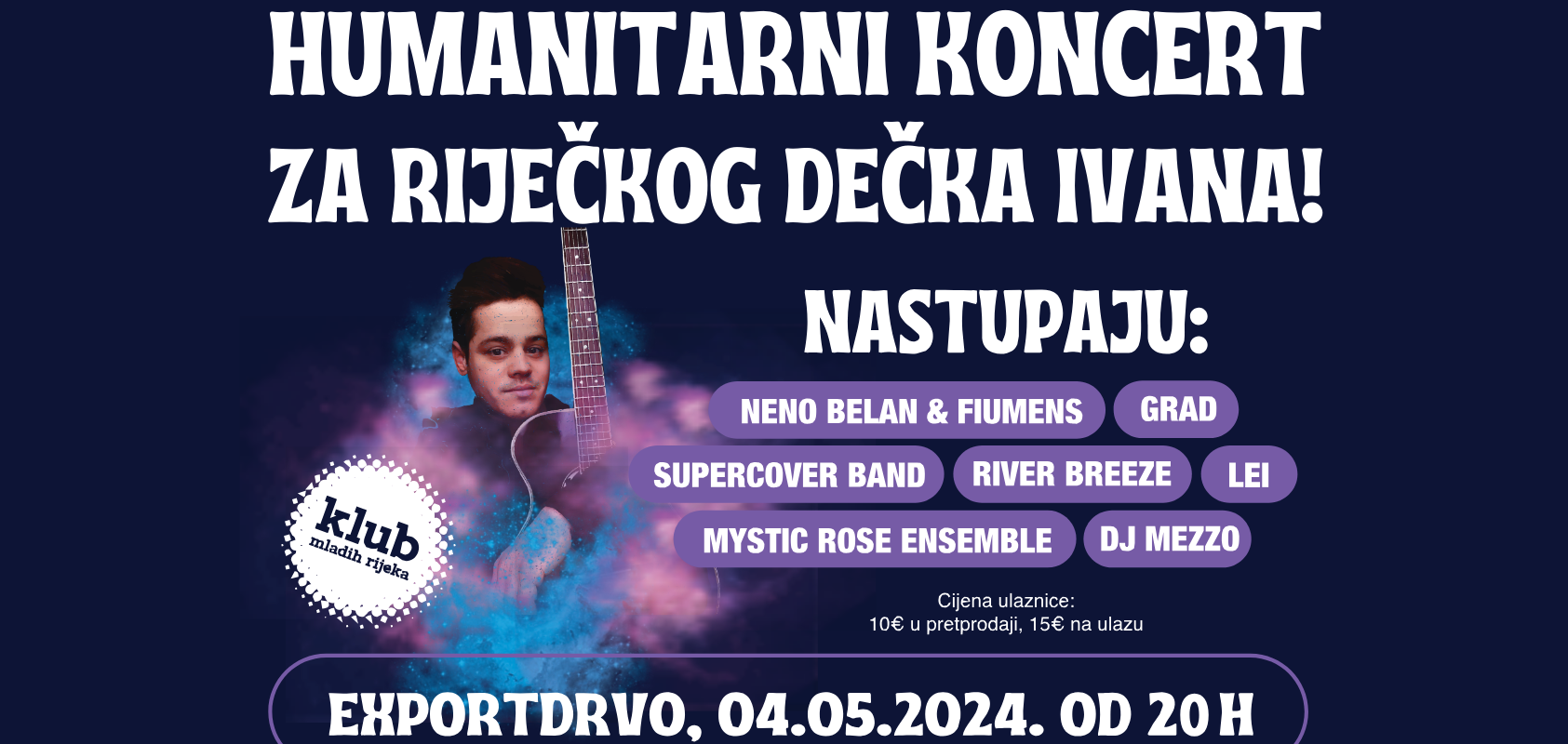 Humanitarni koncert "Za riječkog dečka Ivana" - MojaRijeka