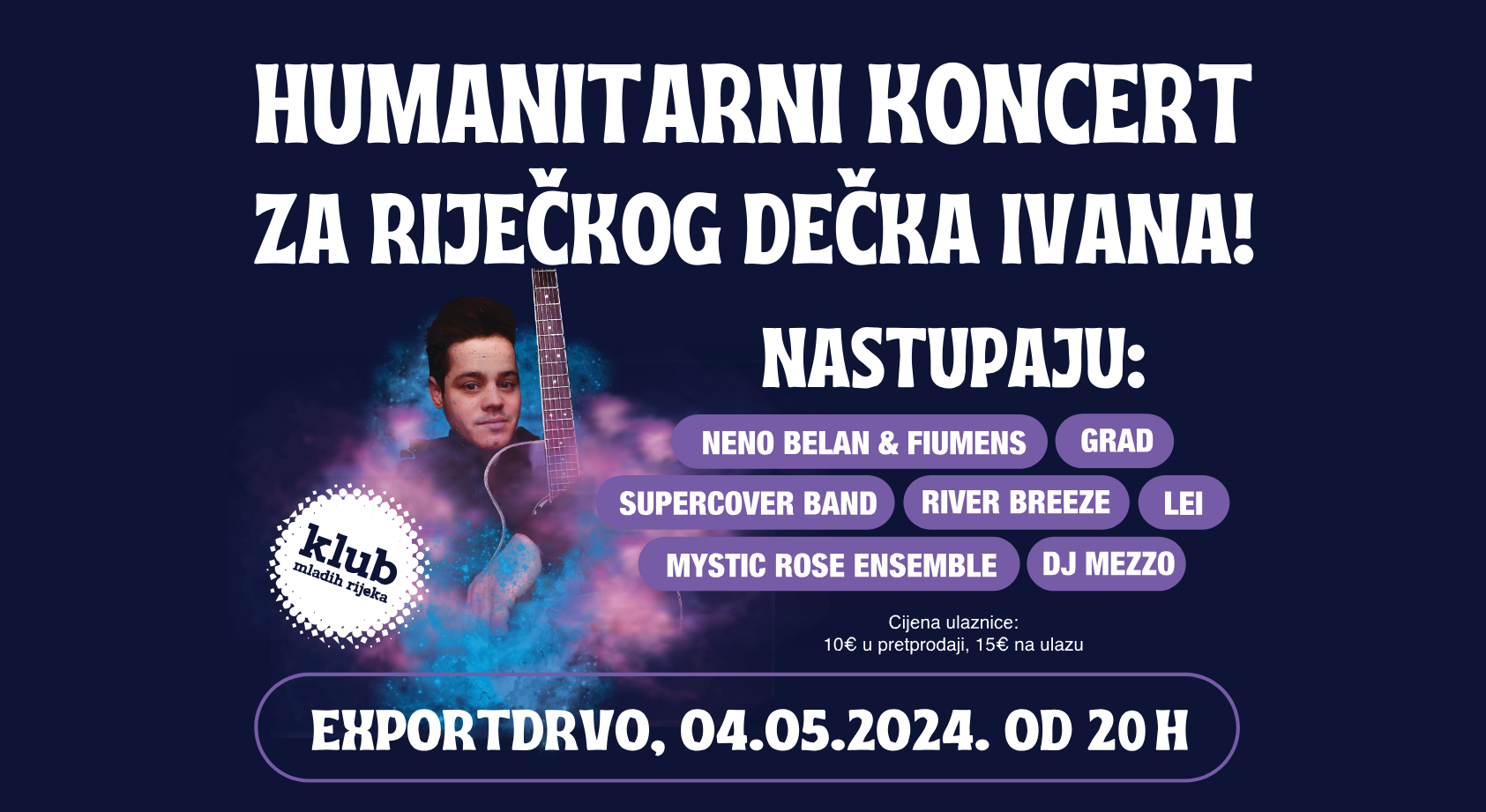 Humanitarni koncert "Za riječkog dečka Ivana" - MojaRijeka